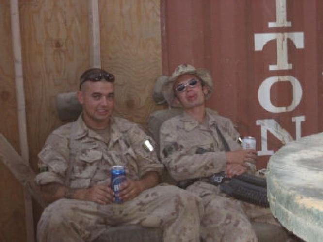 Two soldiers' first brush with war