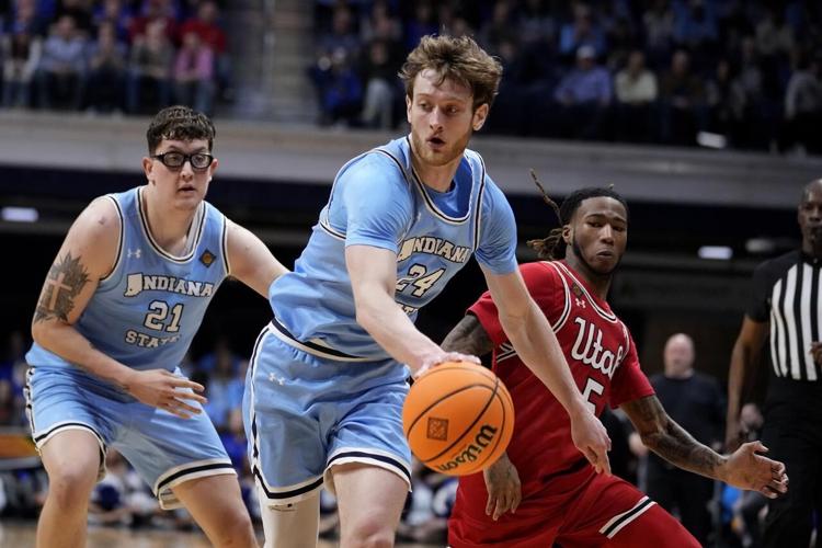 Top-seeded Indiana State pulls away late to beat Utah 100-90 and reach ...