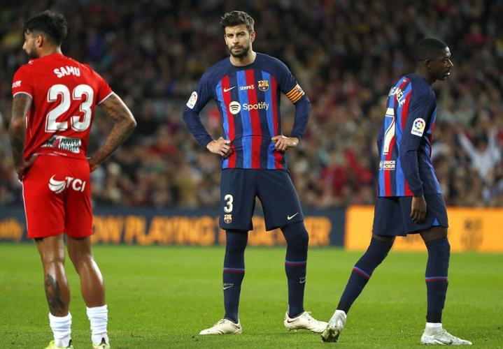 Tearful Pique Bids Farewell As Barcelona Beats Almería 2 0