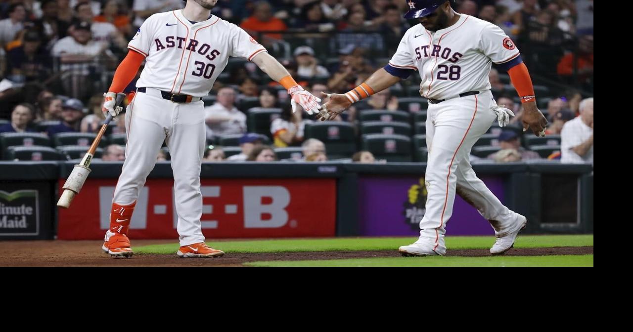 Singleton homers, Altuve adds 3 hits as Astros take series with 8-2 win ...