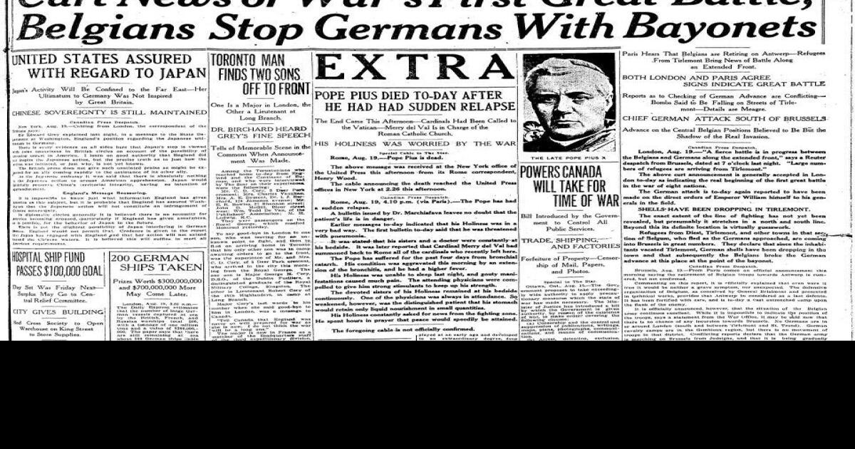 United States assured with regard to Japan: WW1 Dispatches