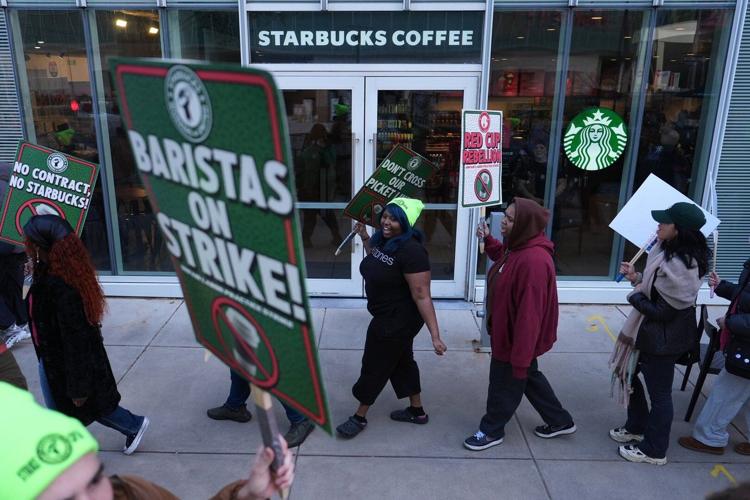 Starbucks workers across the U.S. kick off 65-store strike on company's ...