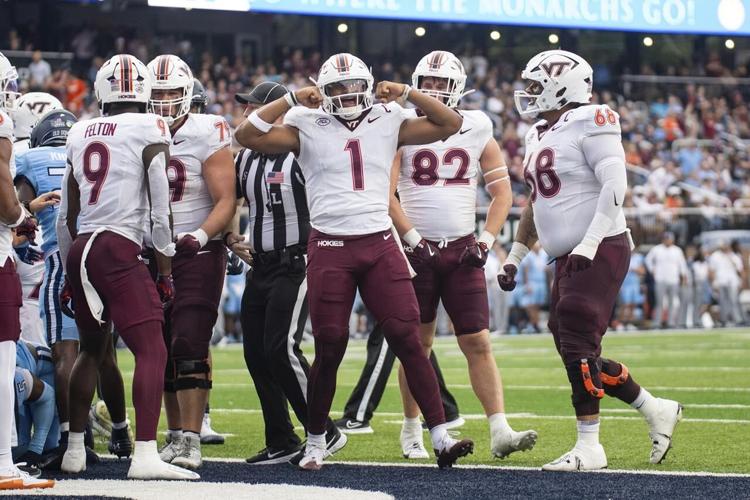 Kyron Drones runs, passes Virginia Tech past Old Dominion, 37-17