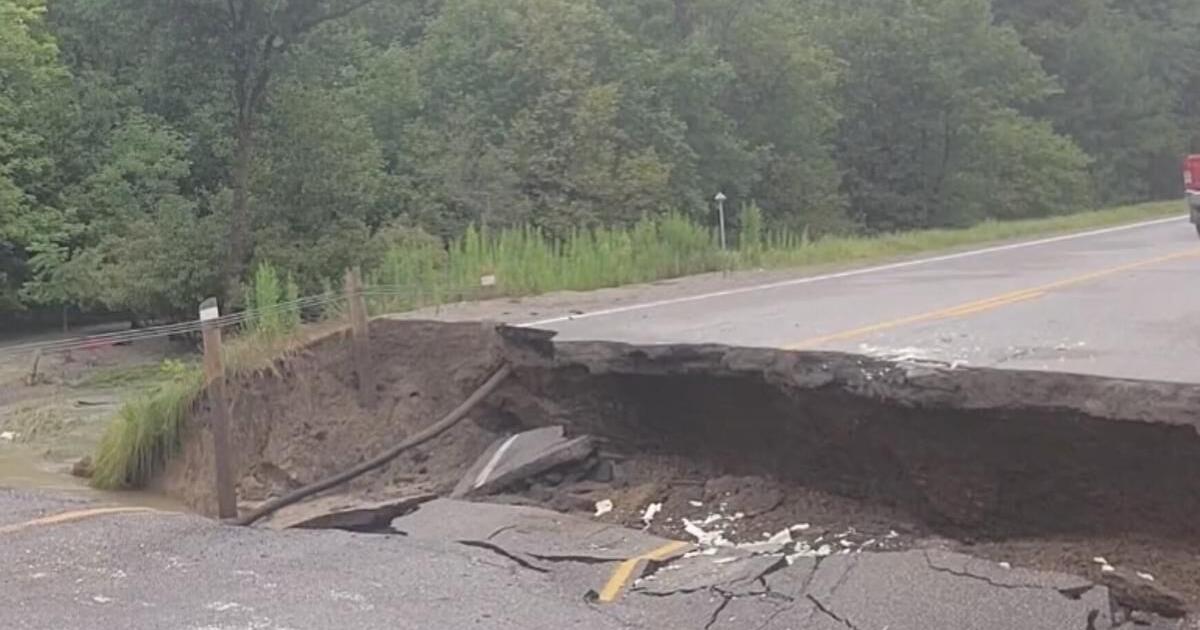 Flooding caused road collapse that killed driver in Ontario