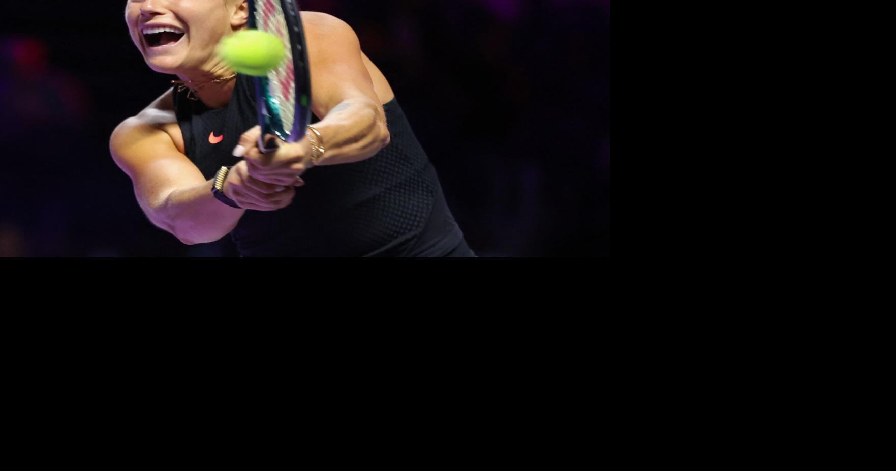 Aryna Sabalenka clinches the WTA year-end No. 1 ranking for the first time when Iga Swiatek loses