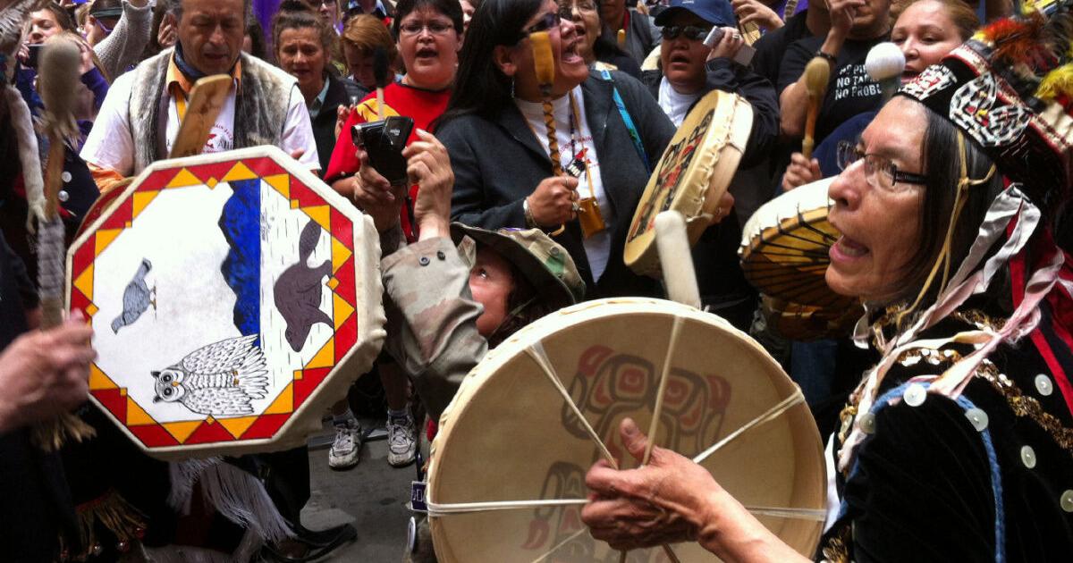 Enbridge AGM: Pipeline protest drums pits pipelines against land, water