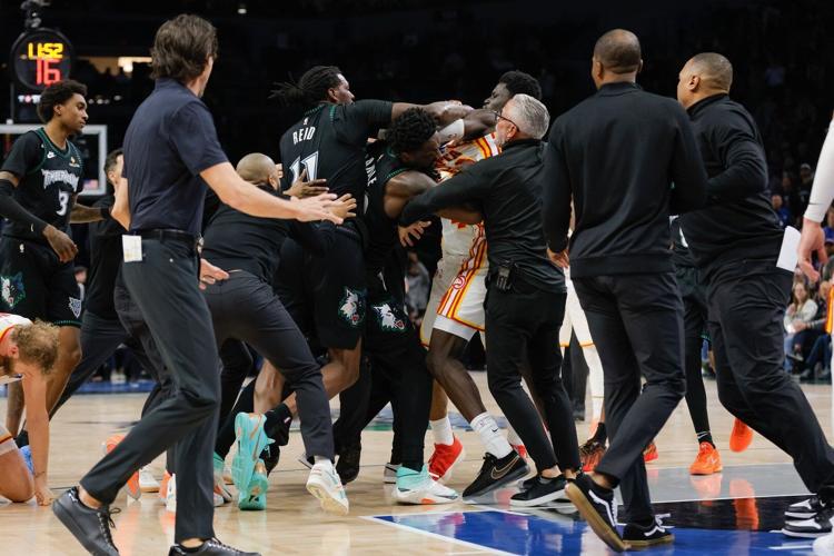 NBA fines Hawks' Mouhamed Gueye and Timberwolves' Naz Reid $35,000 each