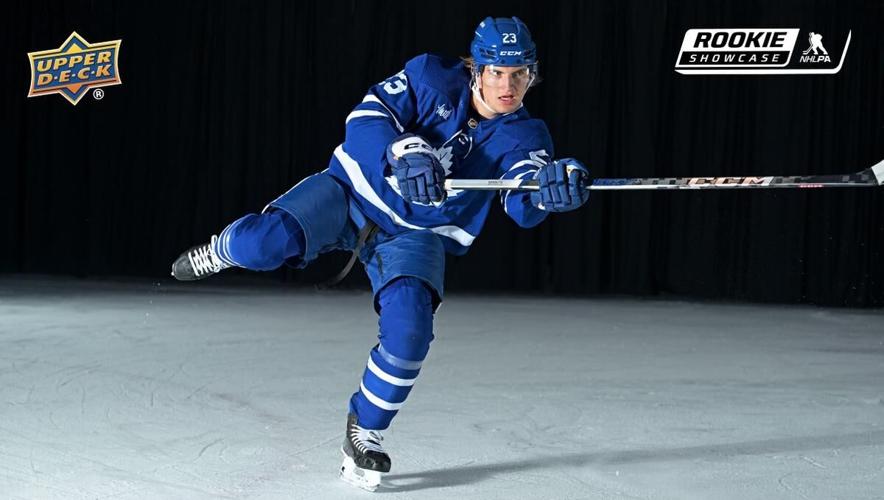 Leafs forward Matt Knies gets carded at NHL rookie event