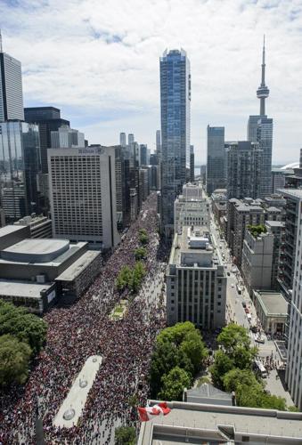 Raptors come home to a sea of love