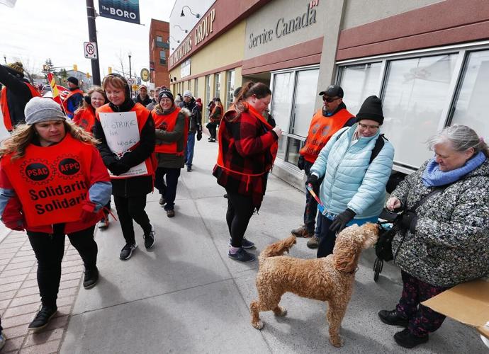 Service Canada workers go on strike in Peterborough