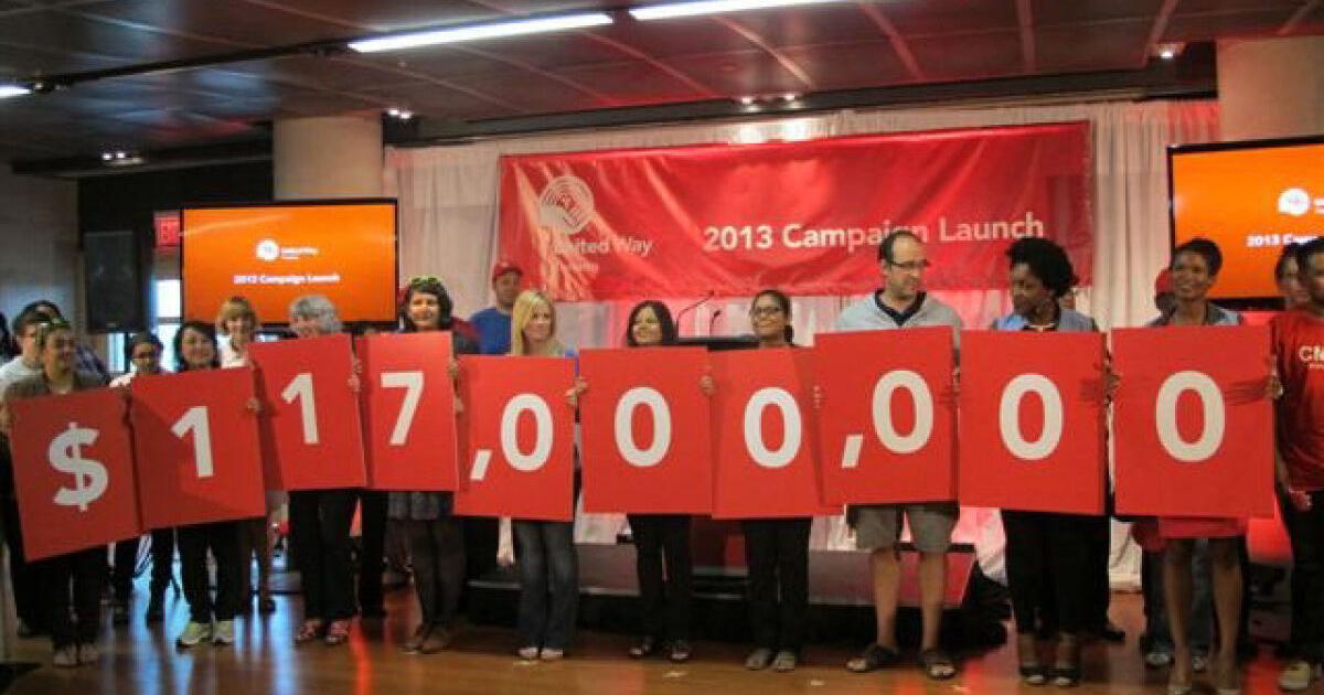 United Way Toronto starts with $117 million goal