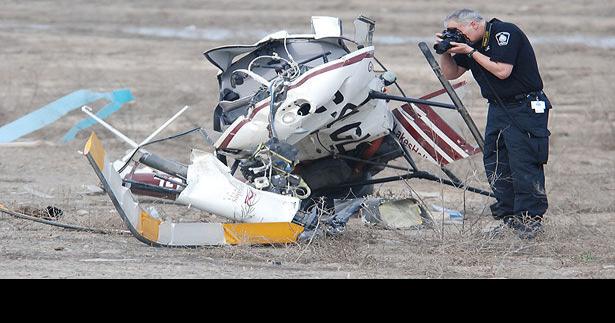 Two survive helicopter crash