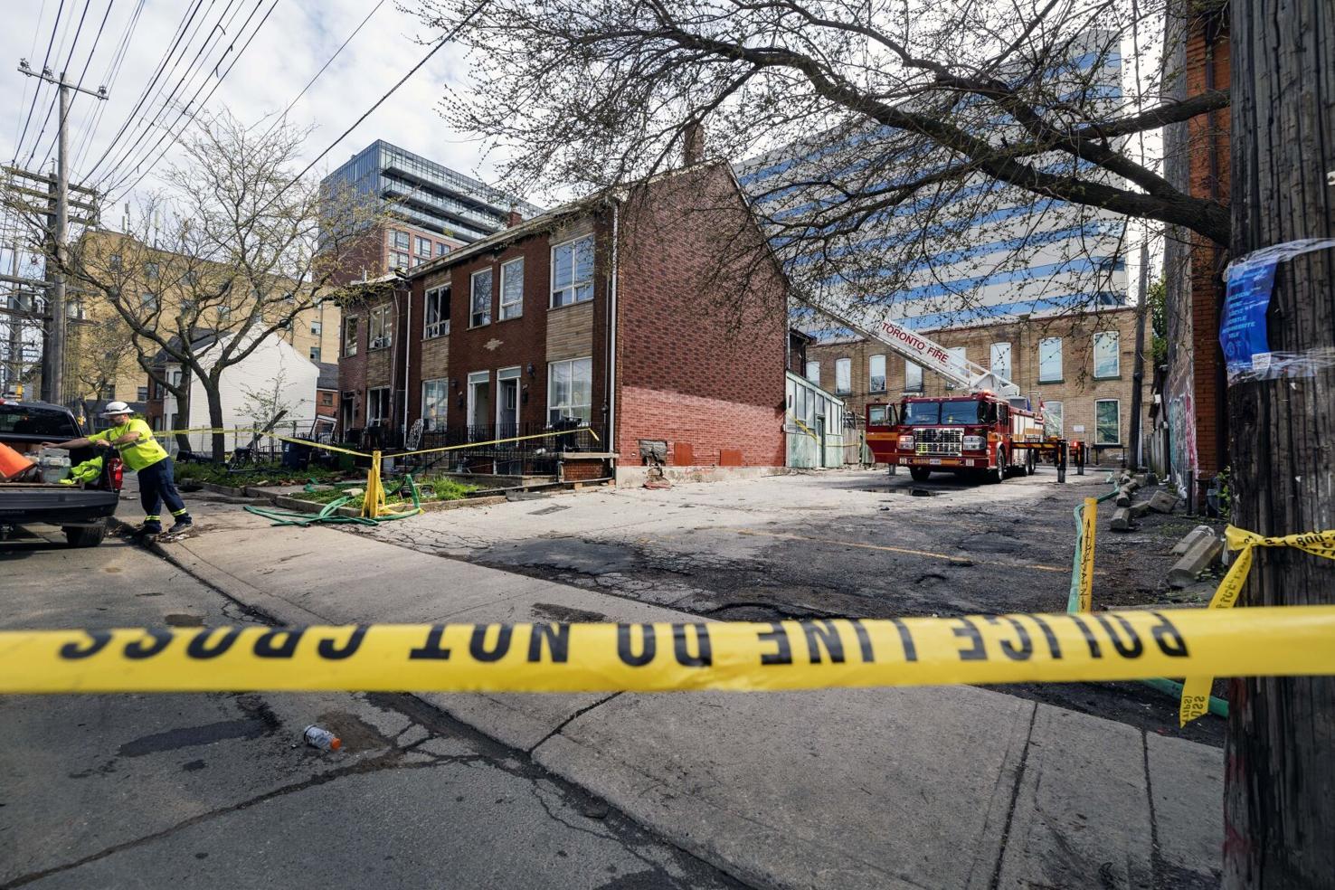 Fire crews fighting three-alarm blaze in downtown Toronto