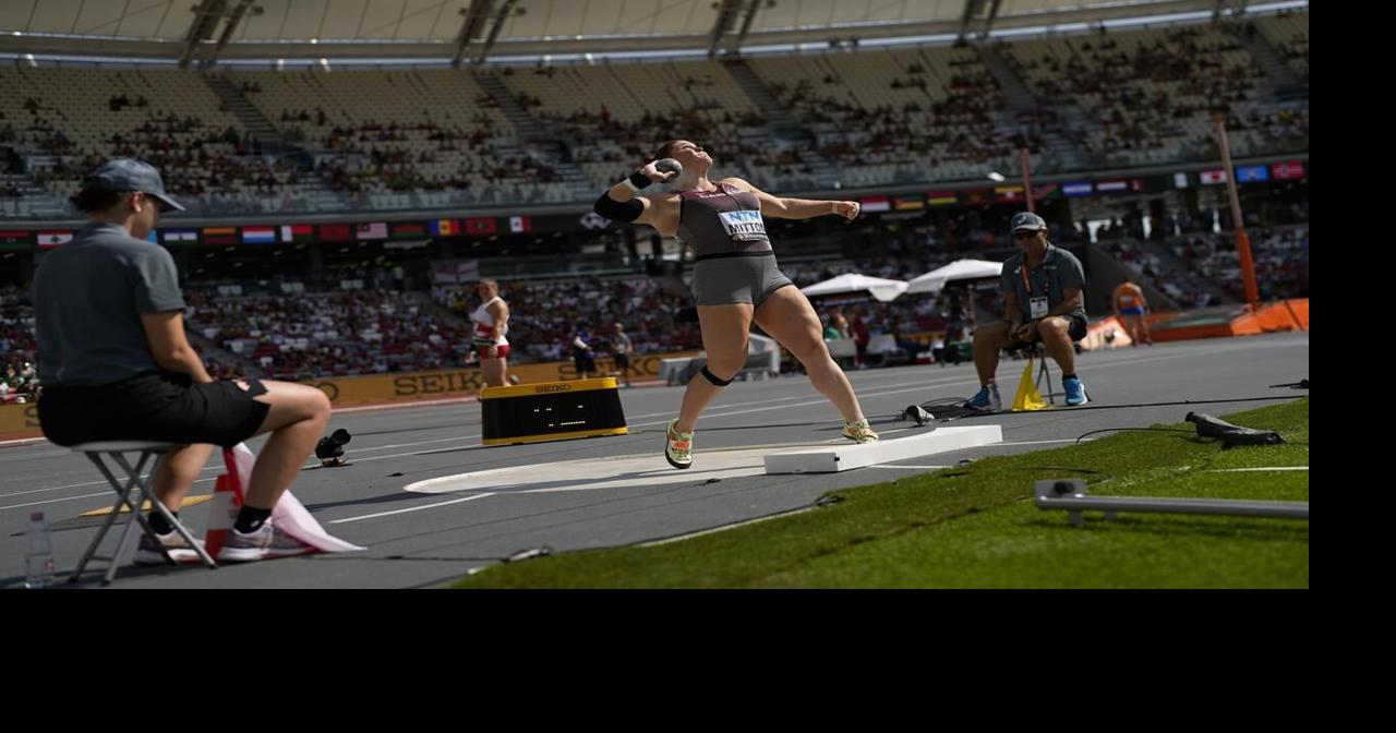 Canada's Sarah Mitton earns silver in women's shot put at World ...