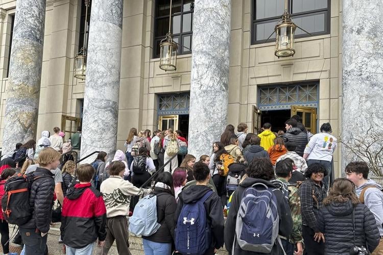 Students walk out of schools across Alaska to protest the governor's ...