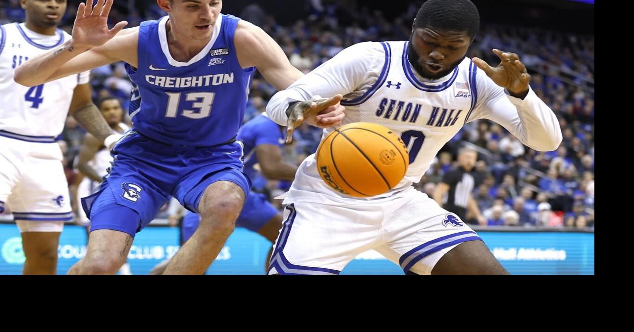 Kalkbrenner has 28 points, seven blocks to lead No. 18 Creighton over Seton Hall 97-94 in triple OT