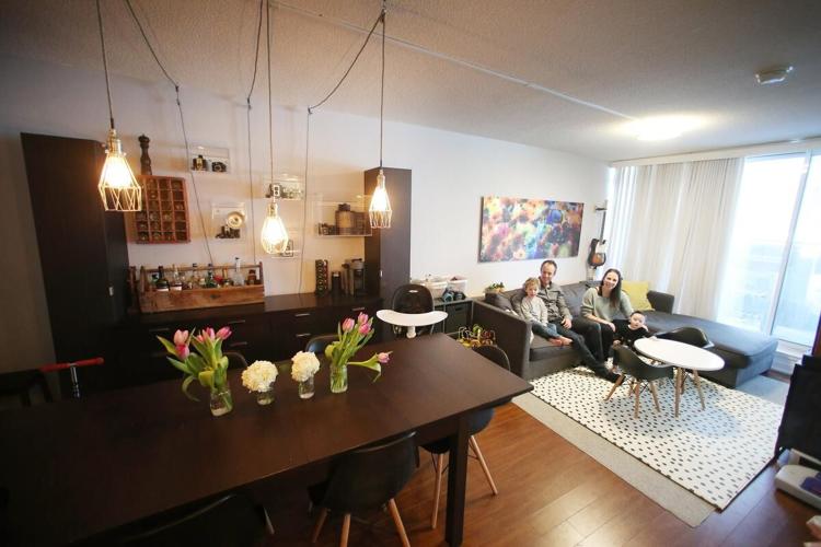 A den and a bathroom become kids’ rooms in reno of downtown condo