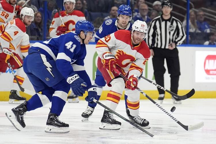 Sharangovich has 2 goals and 2 assists, Markstrom makes 19 saves and ...