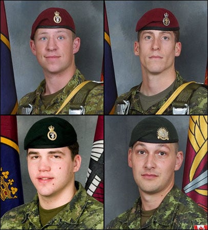 6 Canadian soldiers killed