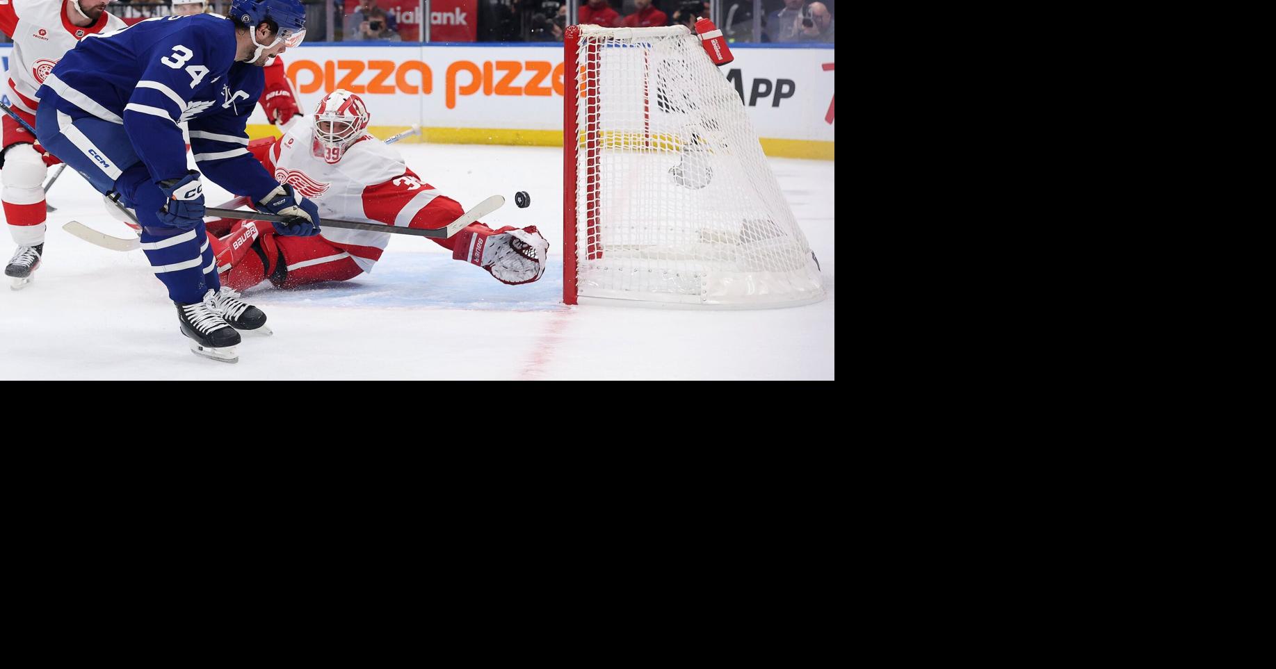 Maple Leafs rally, beat Red Wings in OT to end regular season