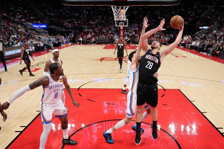 Thunder surge in fourth quarter to defeat Rockets 111-91