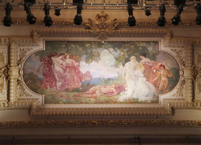 Cupid endowed with mystery in restored Royal Alex mural