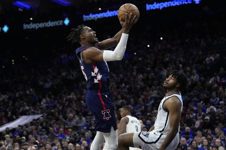 Cam Thomas scores 40 points, Nets rout short-handed 76ers 136-121