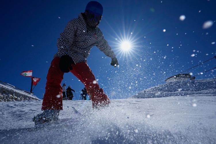 Photos show people in Lebanon enjoying winter weather on the slopes