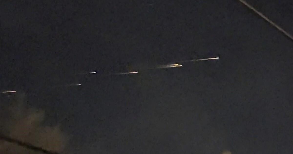 Mysterious streaks of light seen in the sky over California