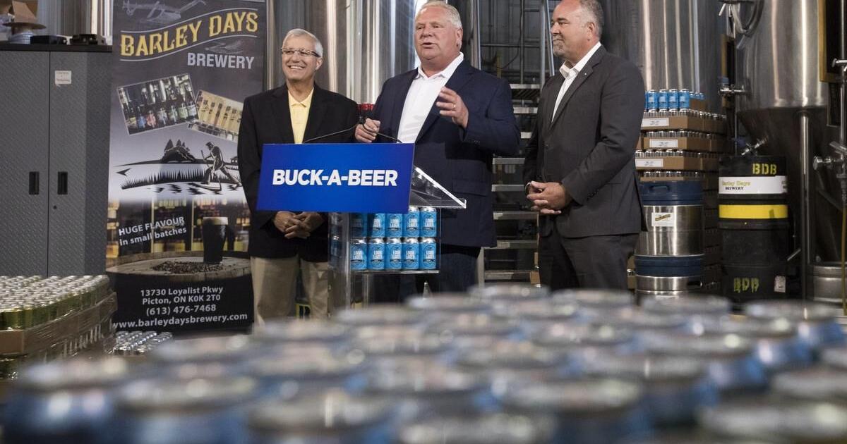 A buck-a-beer: the symbol of Ontario populism