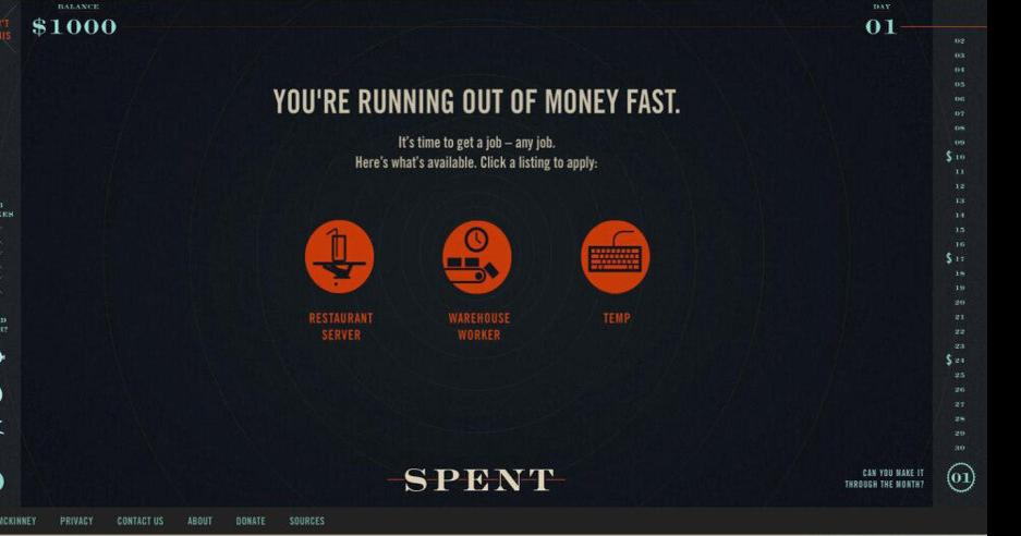 Online game about homelessness full of uncomfortable moves