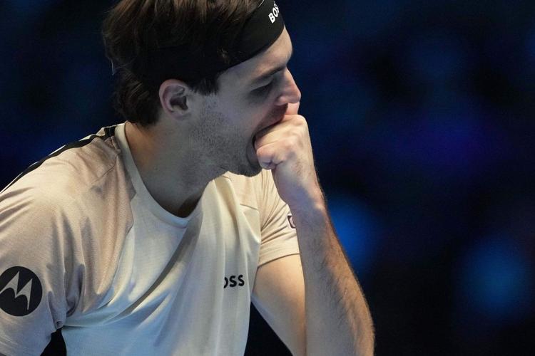 Last year's finalist Fritz beats late entry Musetti at ATP Finals