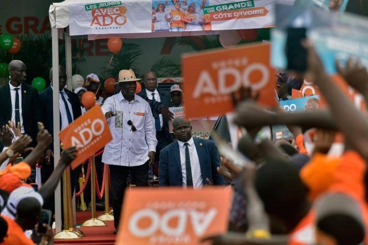 Ivory Coast's leader urges youth to vote in key election, touting ...