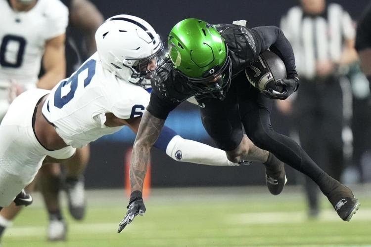 No. 1 Oregon outlasts No. 3 Penn State 45-37 for Big Ten title and 1st ...