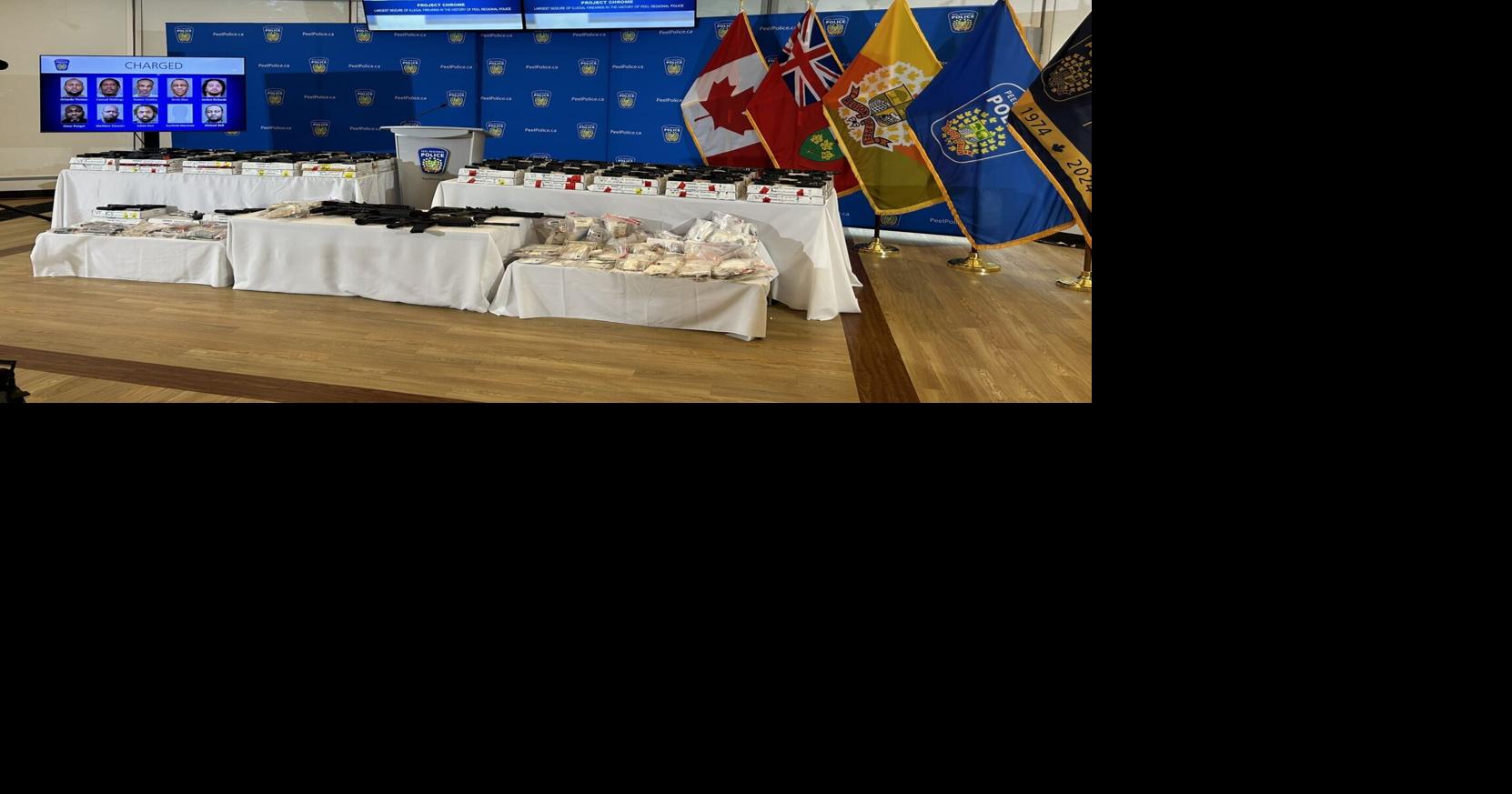 Peel police announce results of largest gun bust ever