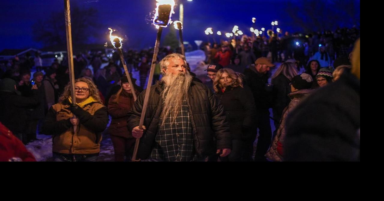 'Burn, beetle, burn': Hundreds of people torch an effigy of destructive ...