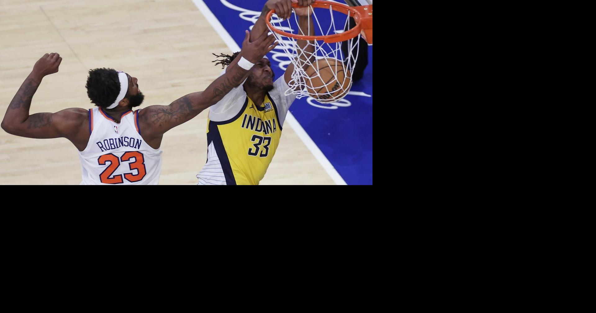 Pacers bring a 2-0 lead over the Knicks home for a sports celebration ...