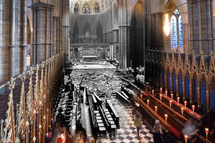 What scenes from the London Blitz look like now