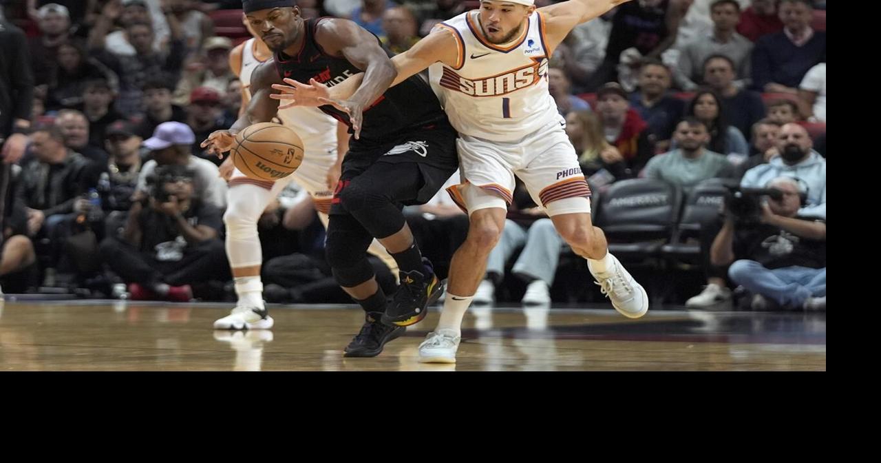 Gordon scores 23, Booker scores 22 and Suns add to Miami's woes with ...