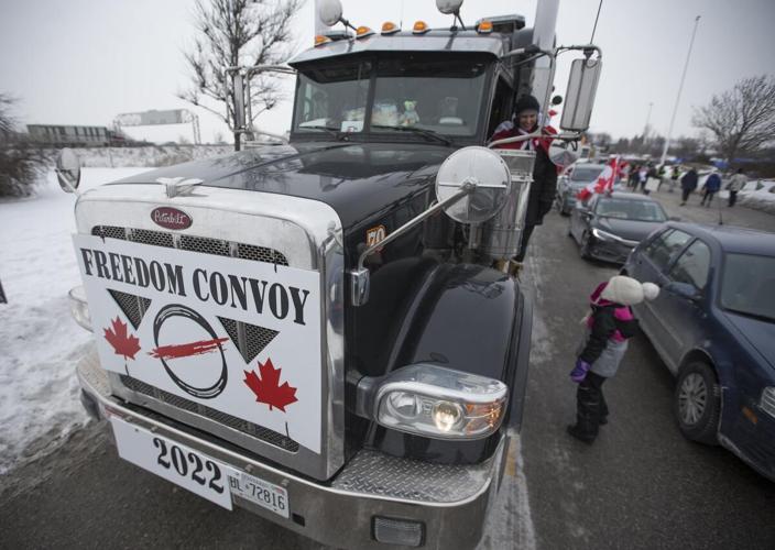 ‘Freedom Rally’ truck convoy rolls through Toronto