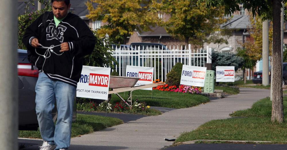 Campaign signs invade Toronto