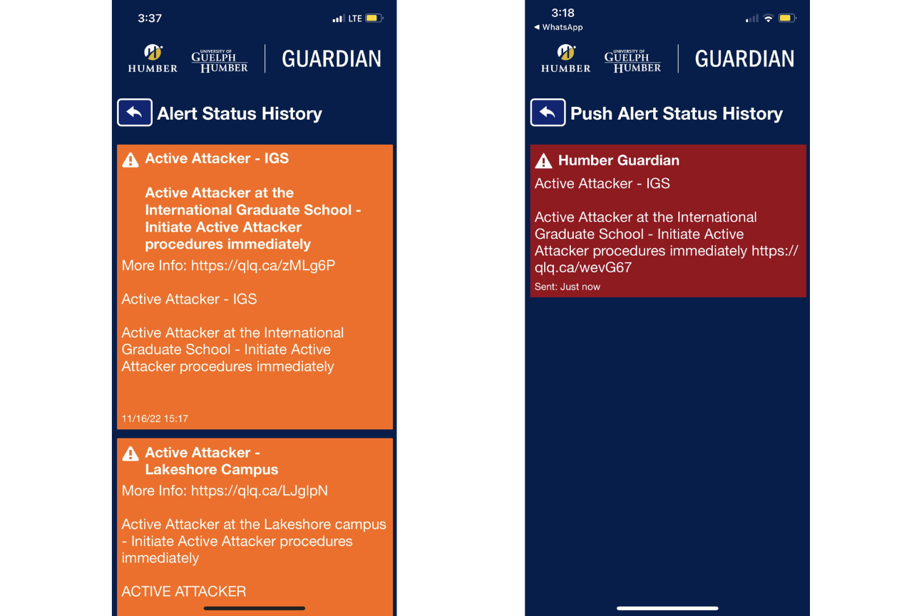 Humber College deploys ‘active attacker’ false alarm to staff, students ...