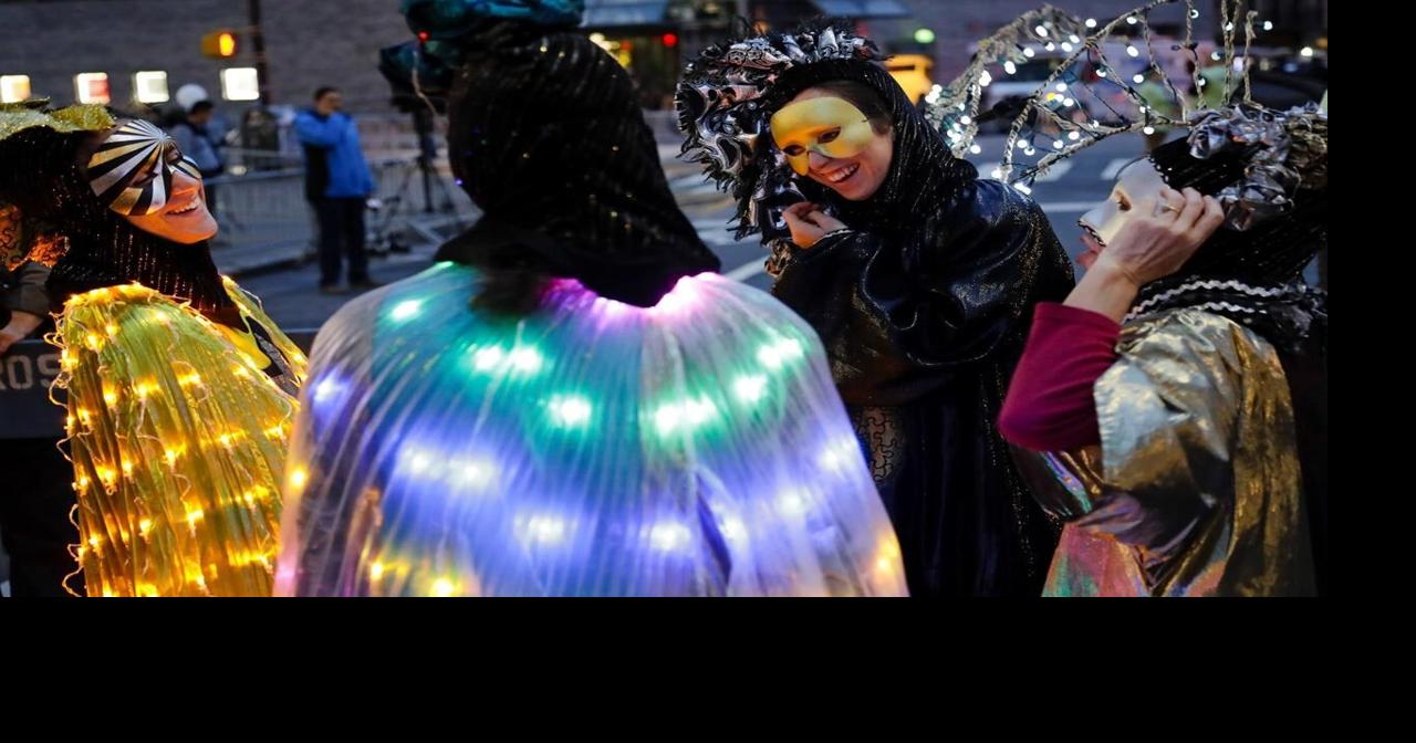 Costumed revelers march in 46th NYC Halloween parade