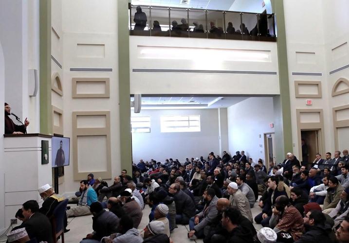 Massachusetts Republican Gov. Baker visits Boston mosque