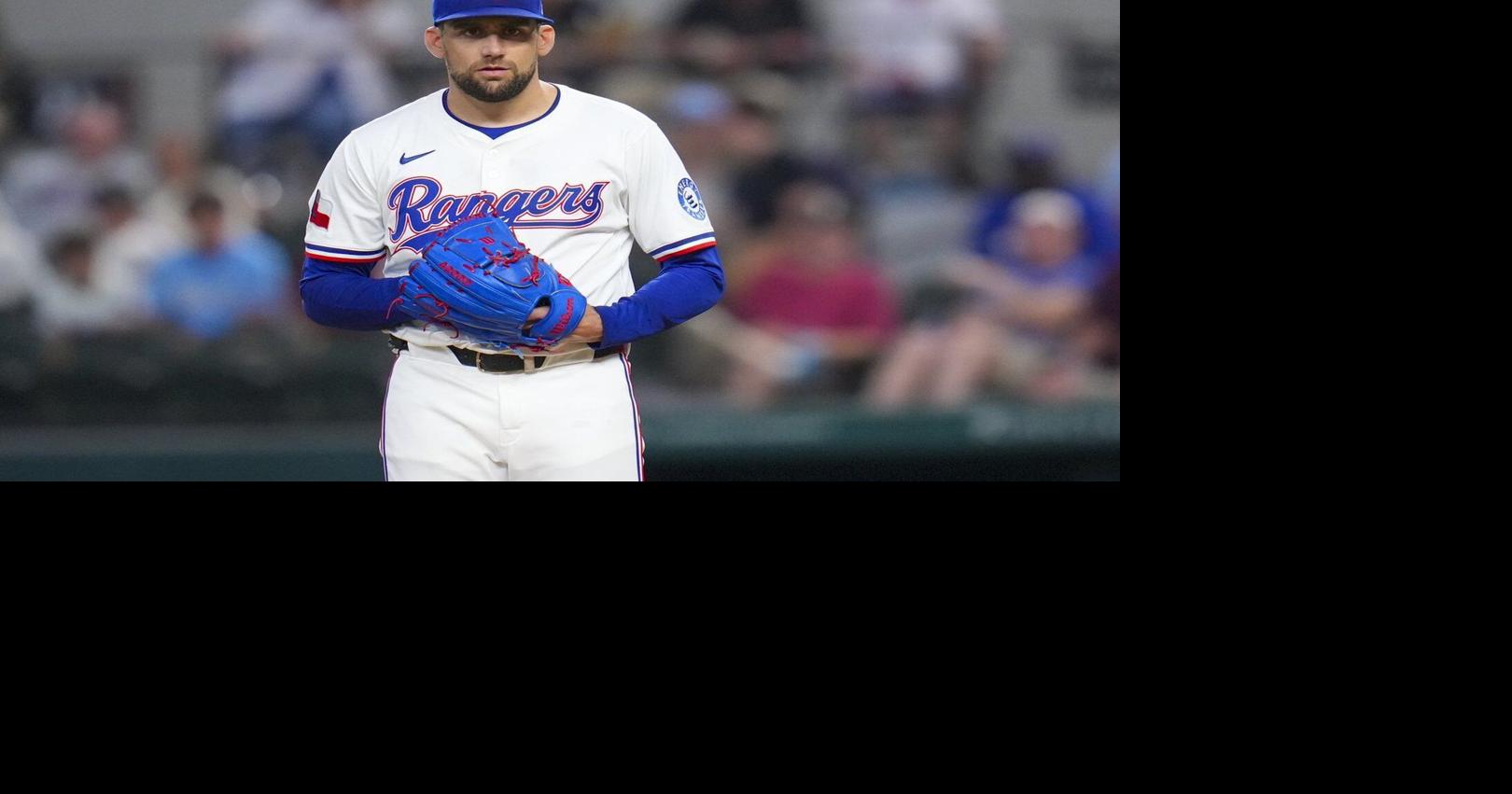 Texas Rangers pitcher Nathan Eovaldi removed after 2 innings because of ...
