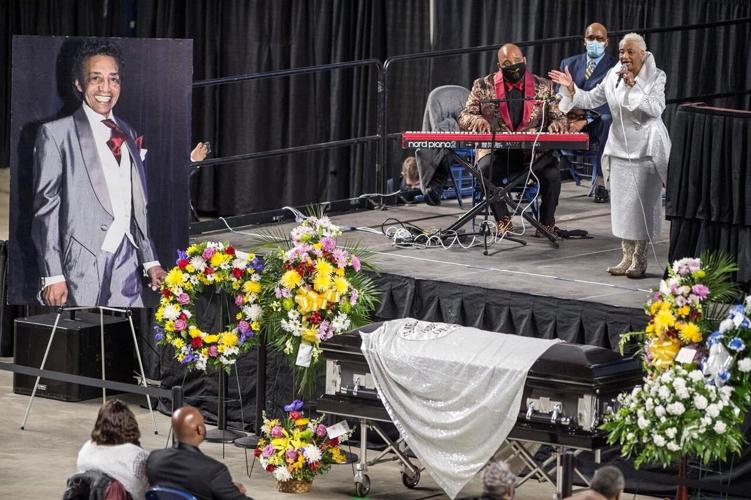 James Brown’s emcee gets funeral sendoff with shiny cape