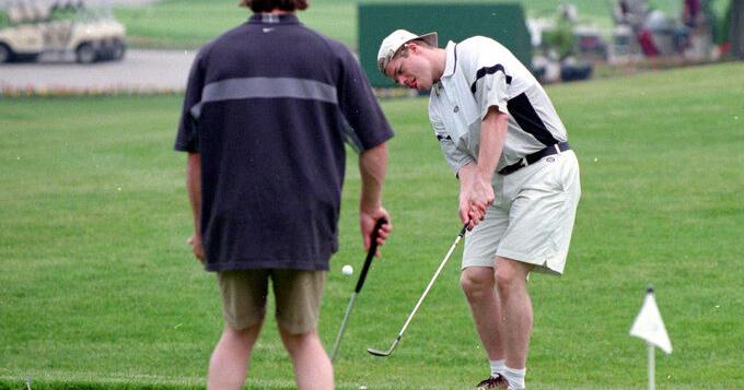 A tribute to the Maple Leafs on the golf course.
