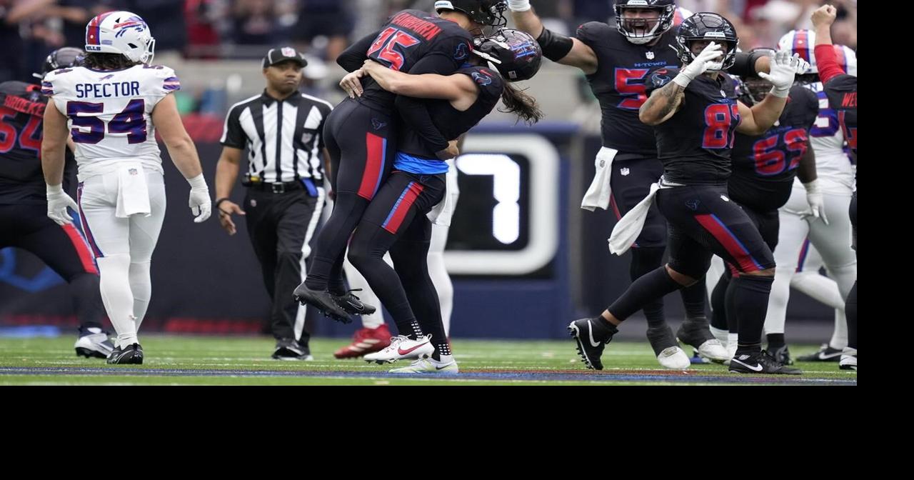 Game-winning field goal from 59 yards lifts Texans over Bills 23-20