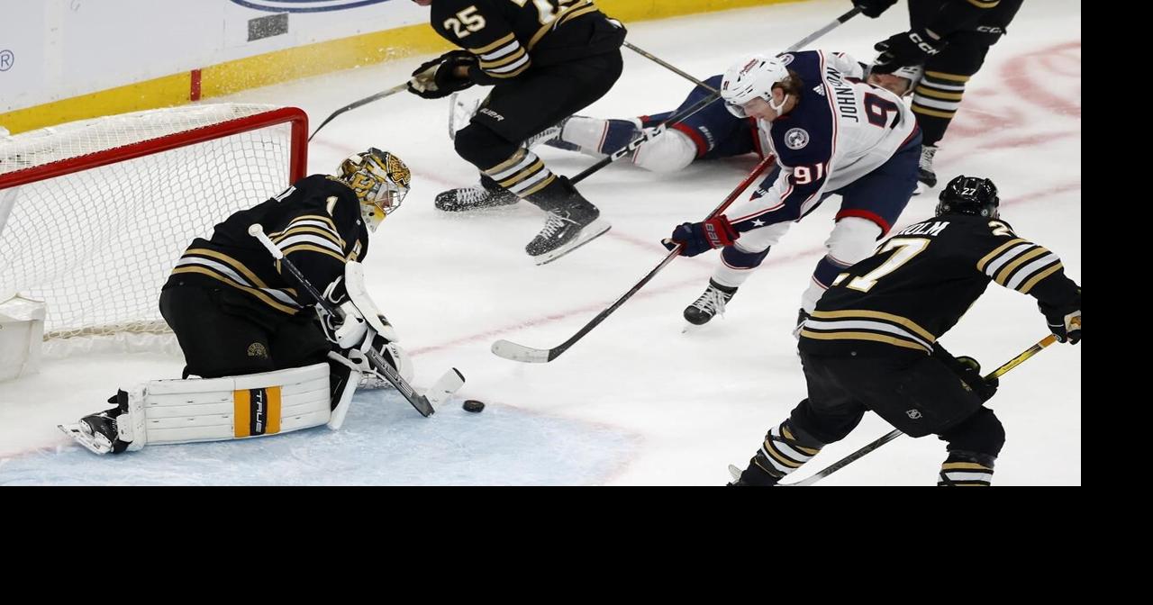 Brad Marchand gets natural hat trick in 3rd period; Bruins beat Blue Jackets, 3-1