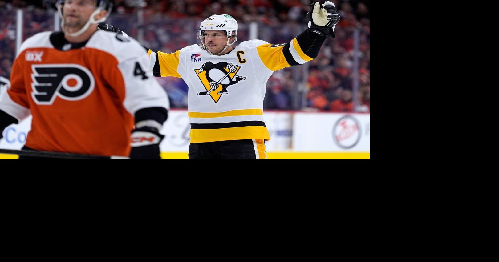 Crosby, Letang strike as Penguins stave off sweep with 4-2 win over Flyers